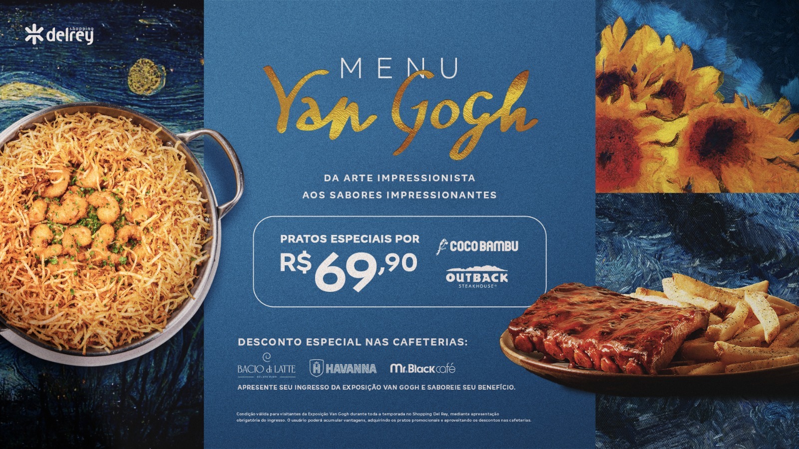 SHOPPING DEL REY LANÇA “MENU VAN GOGH” COM EXPERIÊNCIA GASTRONÔMICA ...